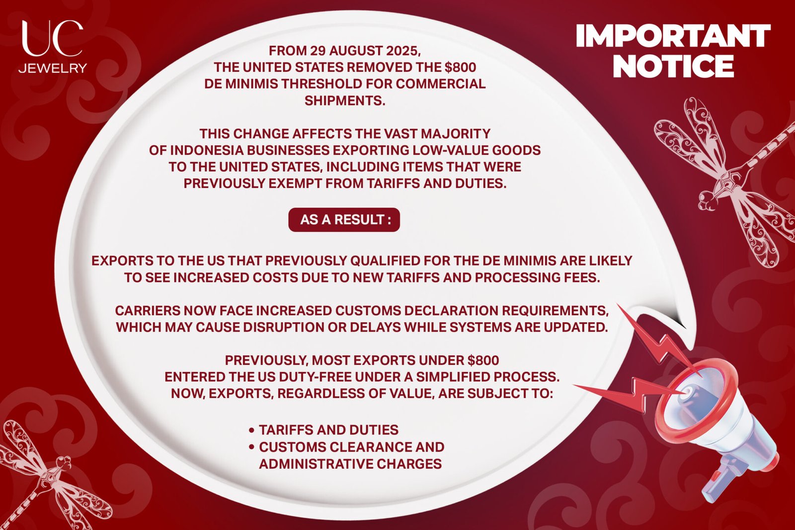 New 2026 US Customs Regulations: What It Means for Your UC Jewelry ...